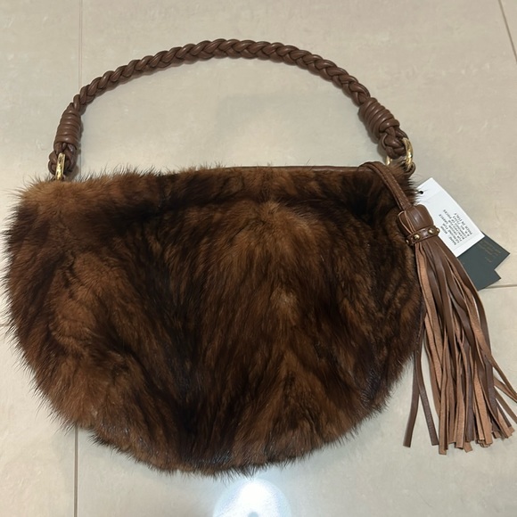 Paolo Masi | Bags | Nwt Made In Italy Real Fur Purse | Poshmark